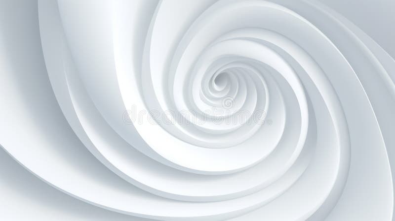 Abstract 3D White Spiral Background Stock Illustration - Illustration ...