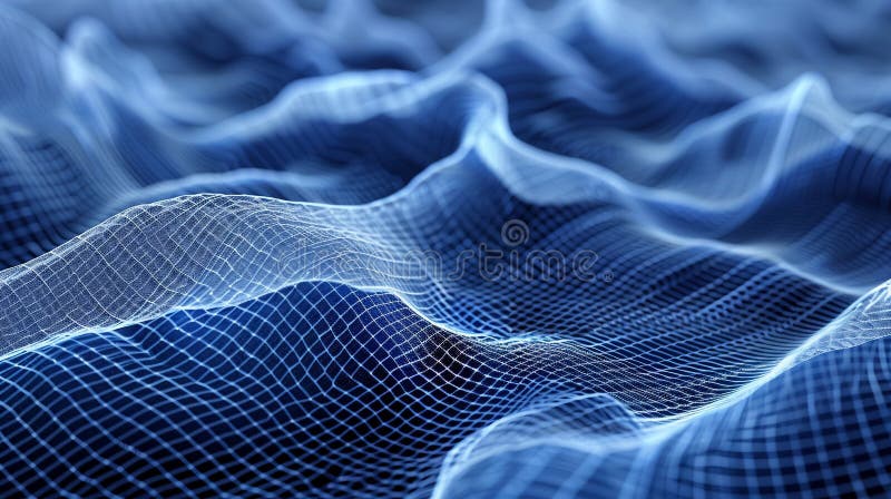 Abstract 3D Wireframe Background with Intricate Mesh Patterns and ...