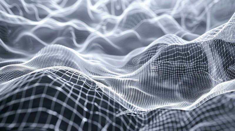 Abstract 3D Wireframe Background with Intricate Mesh Patterns and ...