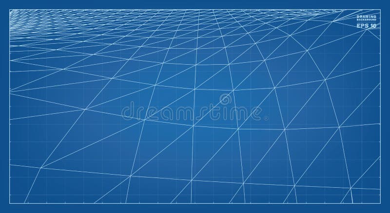Abstract 3D Wireframe Pattern of Surrounding Contour Pattern. Vector 3D ...