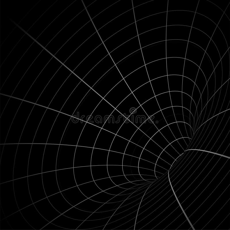 Abstract 3d Wireframe Tunnel Vector Design Vector Stock Vector - Illustration of pattern ...