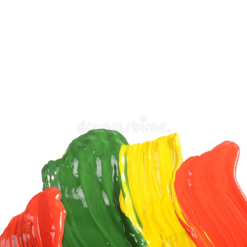 Abstract Dabs Colour Paints Stock Photo - Image of isolated, fluid ...