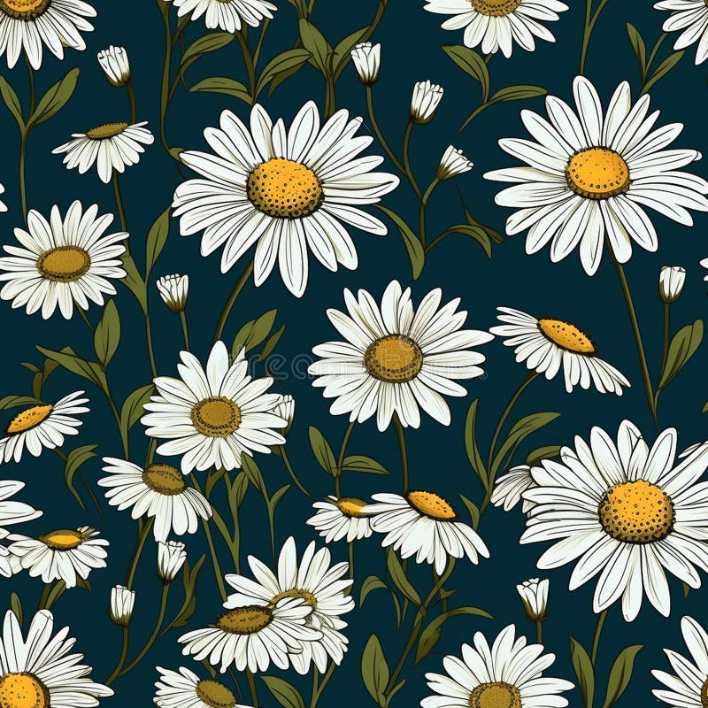 Abstract Daisy Pattern for Zentangle Design Stock Illustration ...