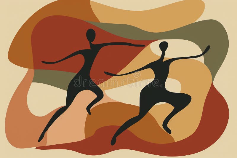 Abstract Dance Artwork stock illustration. Illustration of modern ...