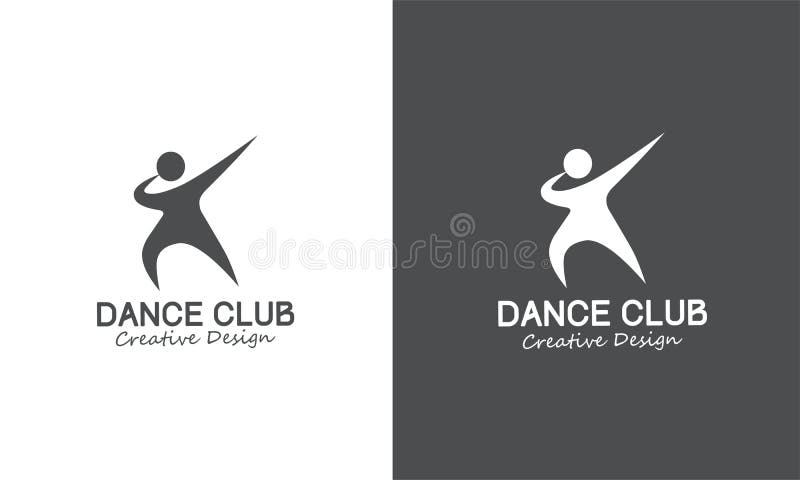 Abstract Dance Monogram Logo Design Vector Stock Vector - Illustration ...