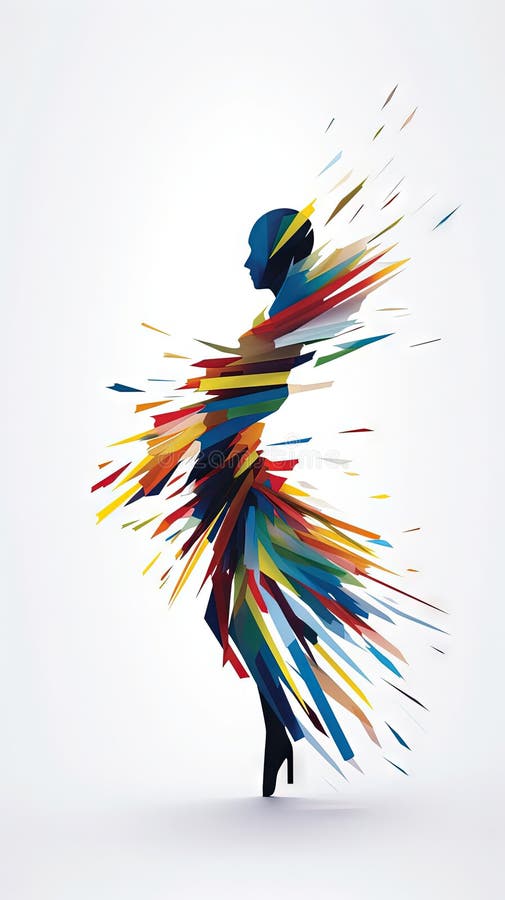 Abstract Dance Pattern by Young Adult. Perfect for Posters and Web ...