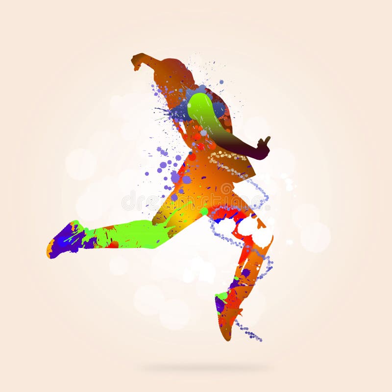 Abstract dancer stock illustration. Illustration of performer - 56964419