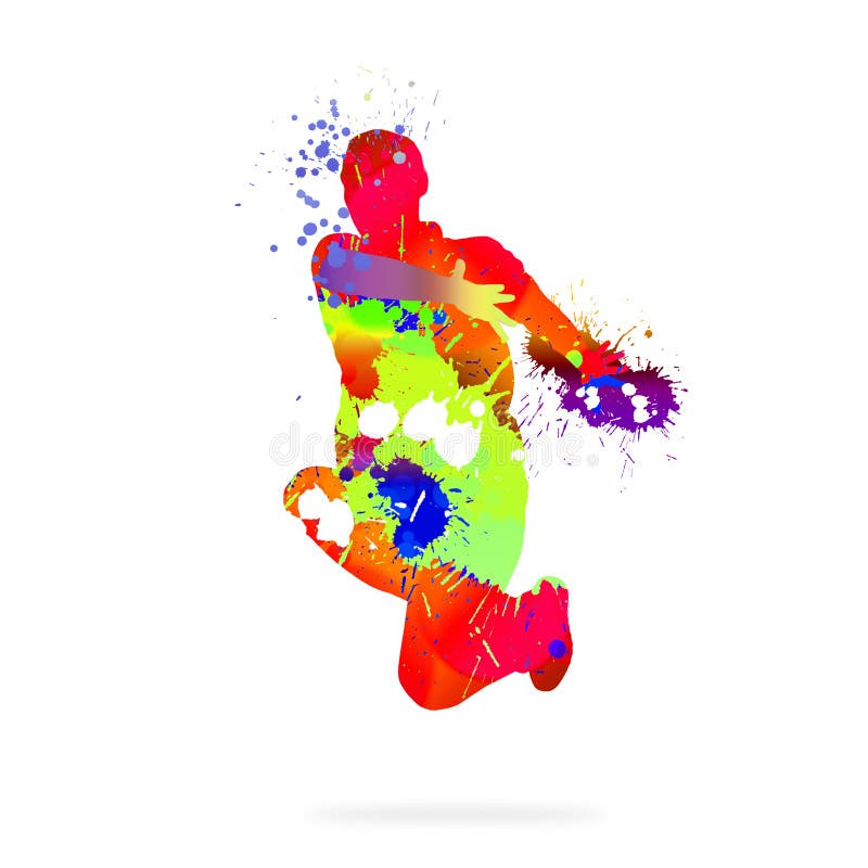 Abstract dancer stock illustration. Illustration of fitness - 50588950