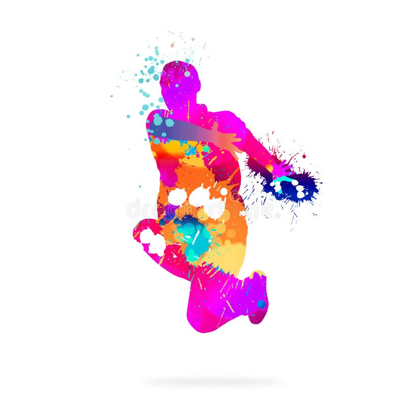 Abstract dancer stock illustration. Illustration of hiphop - 51966839