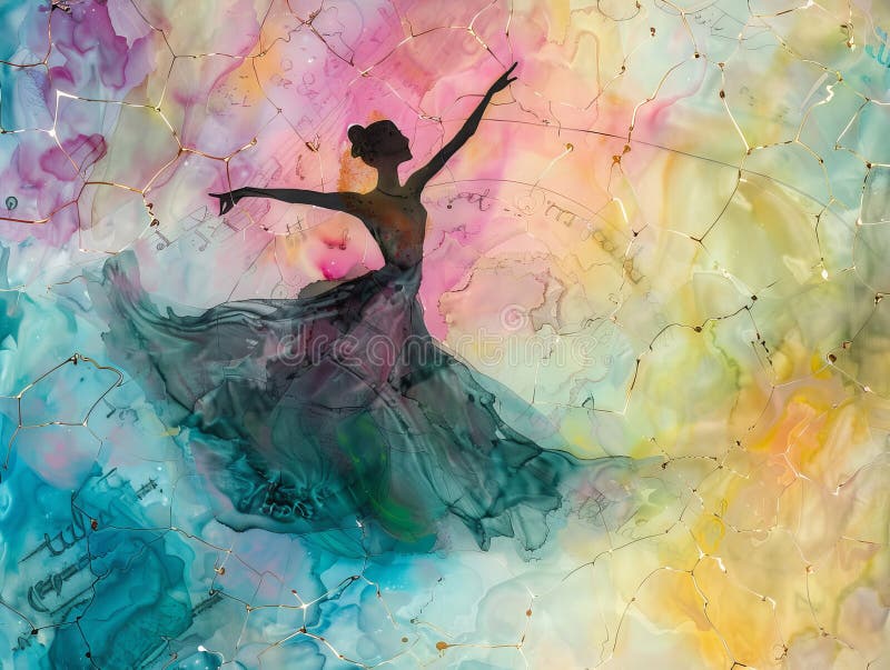 Abstract dancer stock illustration. Illustration of colorful - 309086146