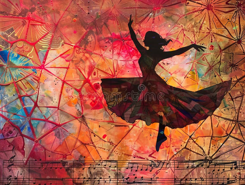 Abstract dancer stock illustration. Illustration of drawn - 309086305