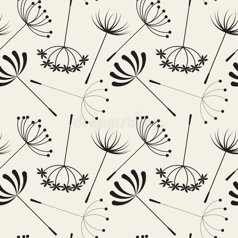 Dandelions set stock vector. Illustration of nature, collection - 40993266