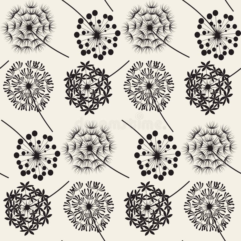 Dandelions set stock vector. Illustration of nature, collection - 40993266