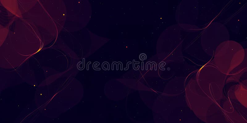 Abstract Dark Background with Blurry Shapes and Small Light Dots ...