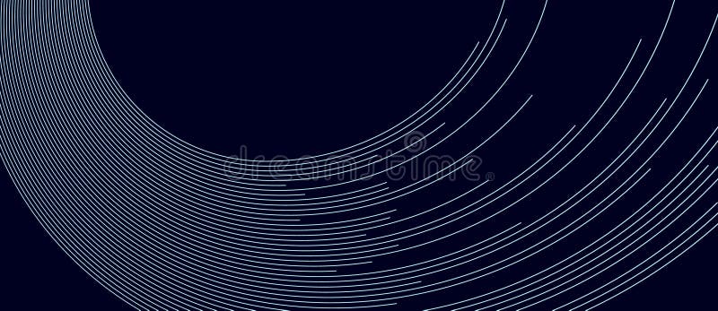 Abstract Dark Background with Gray Dynamic Lines To Horizon in ...
