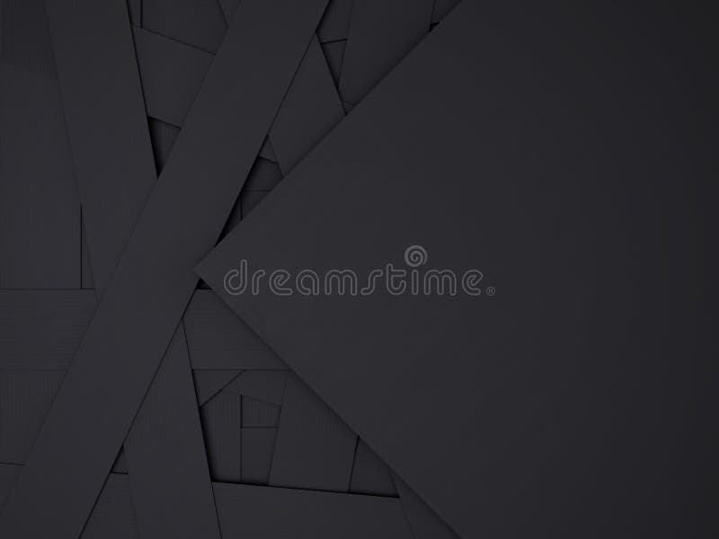 Abstract Dark Background with Paper Stack Stock Illustration ...