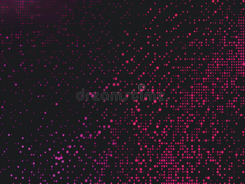 Abstract Dark Background with Scattered Pink and Red Dots and Circles Stock Image - Image of ...