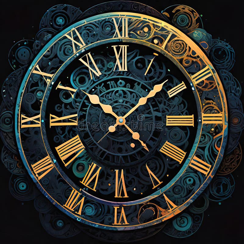 Abstract Dark Background on the Theme of Technology, Symbolizing the ...