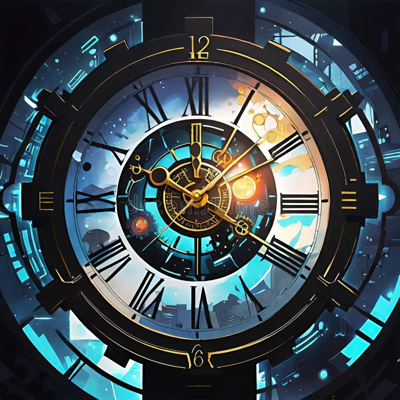 Abstract Dark Background on the Theme of Technology, Symbolizing the ...