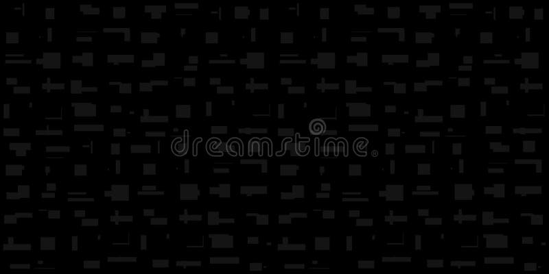 Abstract Dark Black Flat Seamless Vector Illustration Background Art ...