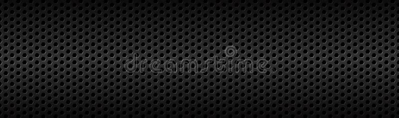 Abstract Dark Black Geometric Hexagonal Mesh Material Header ...