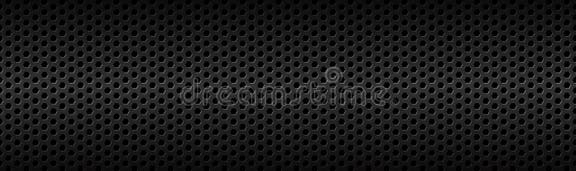 Abstract Dark Black Geometric Hexagonal Mesh Material Header ...