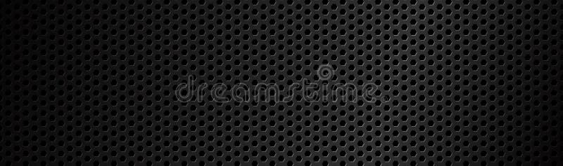 Abstract Dark Black Geometric Hexagonal Mesh Material Header ...