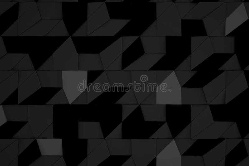 Abstract Dark Black and Gray Geometric Polygonal Shape Triangle Luxury ...