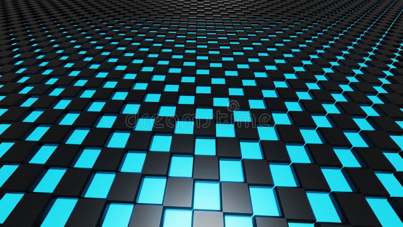 Abstract Dark Black Metallic Rectangle with Blue Light Stock ...