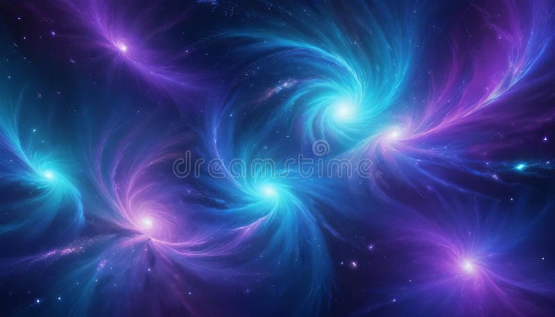 Abstract Dark Blue Background with Different Elements in Space Stock ...