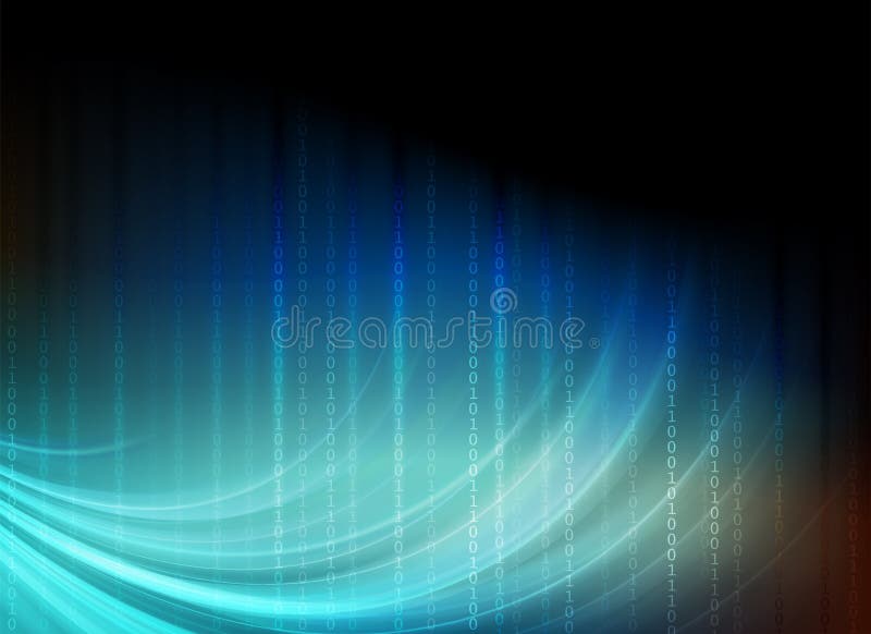 Abstract Dark Blue Background with Numbers Stock Vector - Illustration ...