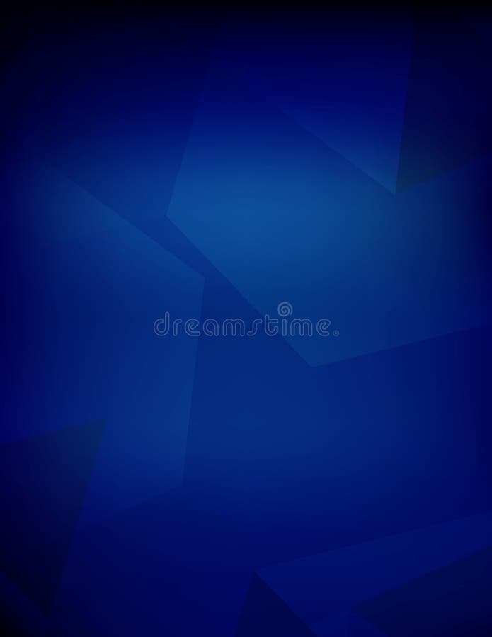 Abstract Dark Blue Background with Simple Geometric Shapes. Vector ...
