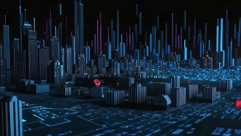 Abstract Dark Blue Background, Statistical Resampling Data Sci-fi ...