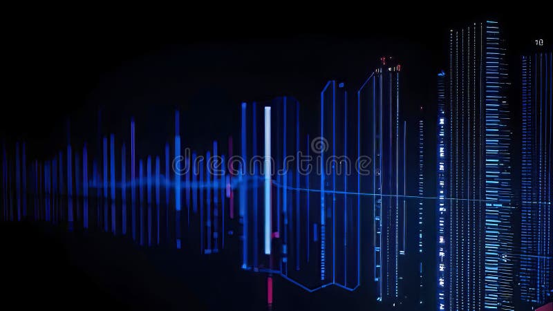 Abstract Dark Blue Background, Statistical Resampling Data Sci-fi ...