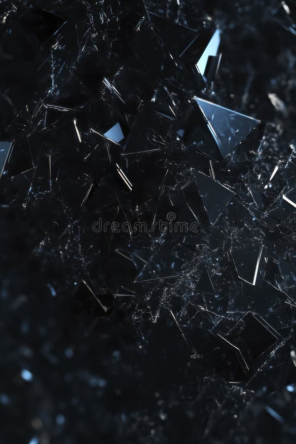 Abstract Dark Blue and Black Crystal Background Stock Illustration ...