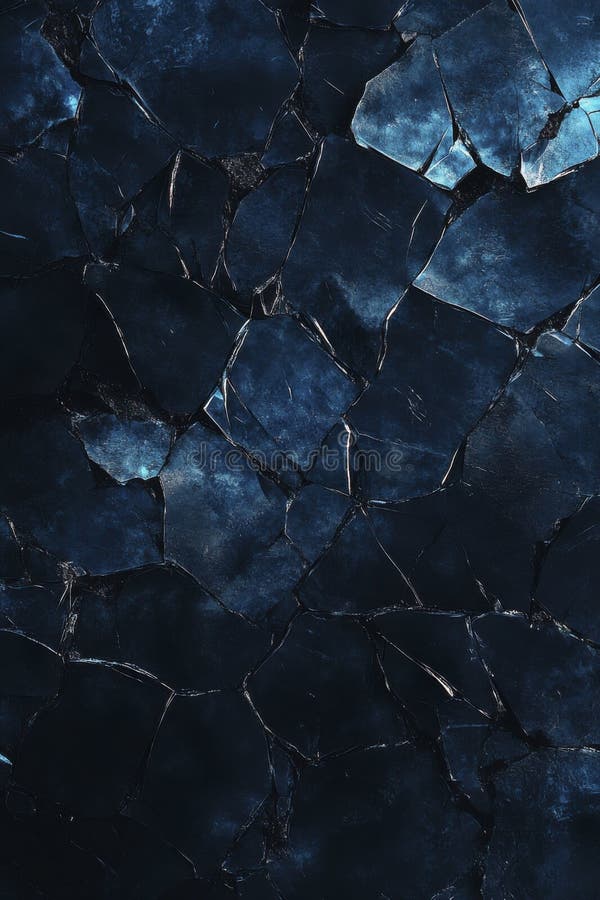 Abstract Dark Blue Fractured Texture Background Stock Illustration ...
