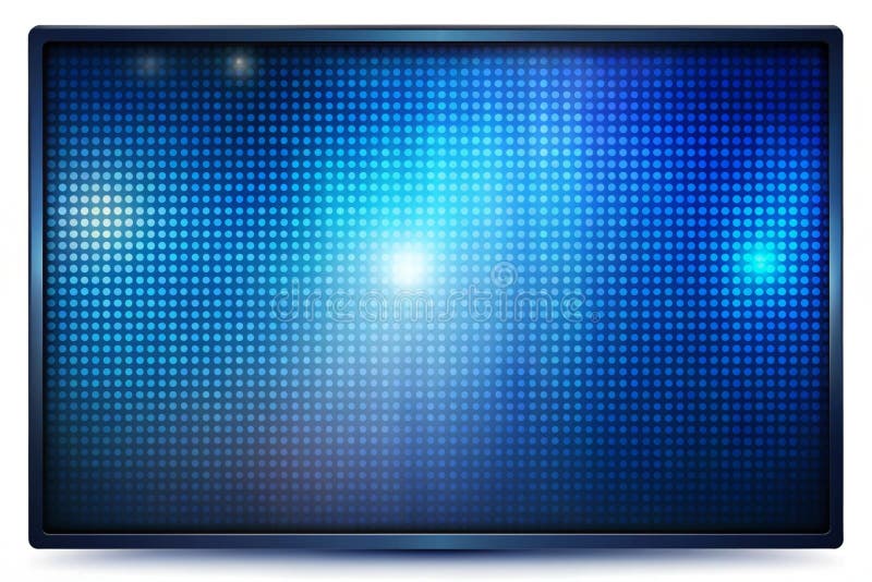 Abstract Dark Blue Blurry Background Digital Screen Template Stock ...