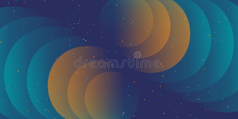 Abstract Dark Blue and Brown Twisted Wavy Bubbly Round 3D Geometric ...