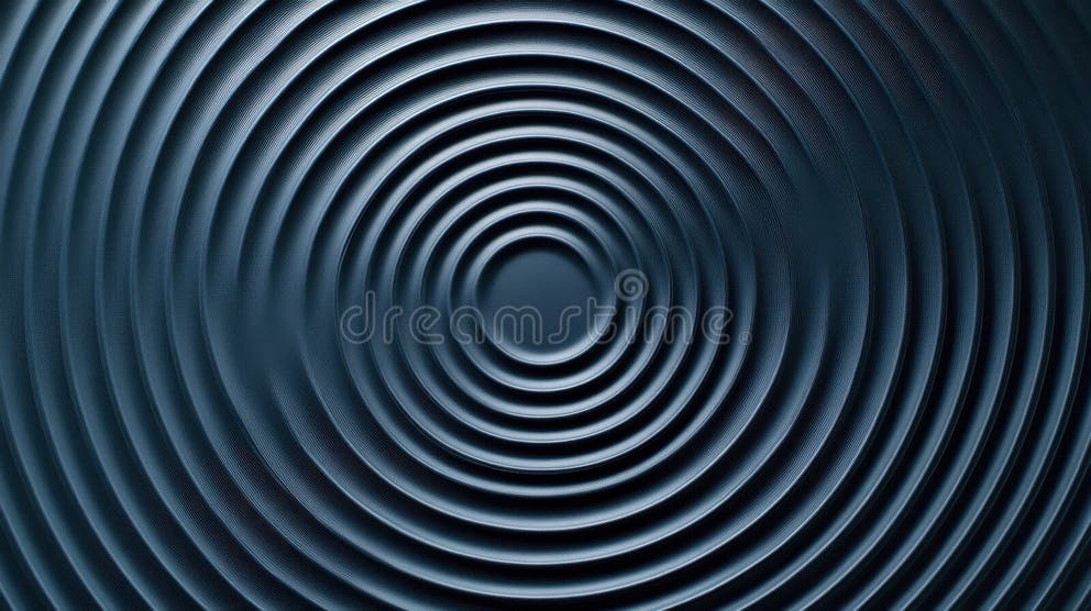 Abstract Dark Blue Circular Waves Background Texture Stock Image ...