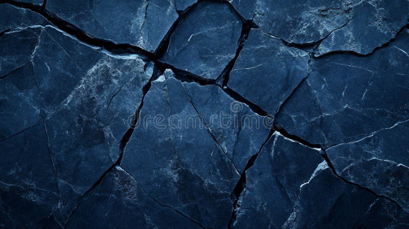Abstract Dark Blue Cracked Stone Texture Background High Quality Image ...
