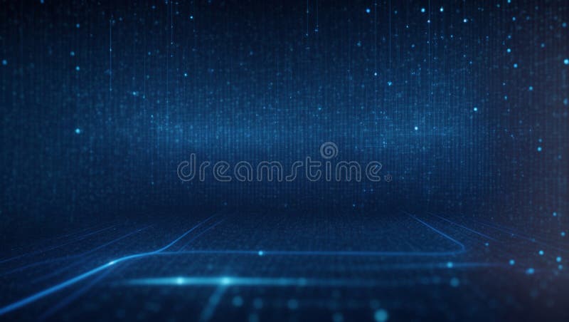 Abstract Dark and Blue Digital Background, Futuristic Information ...