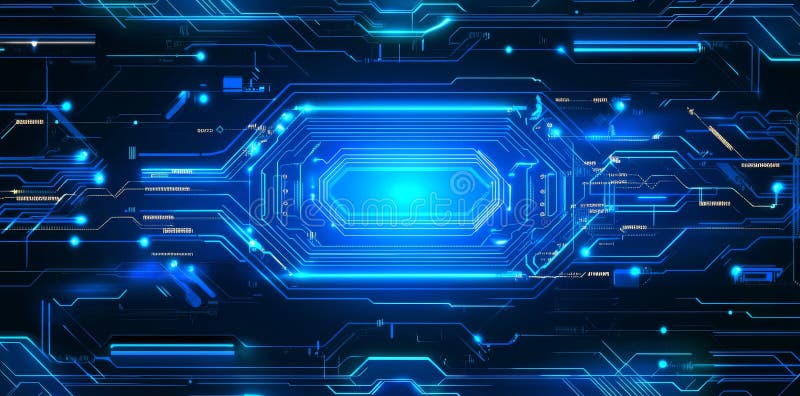 An Abstract Dark Blue Futuristic Grid Pattern for Digital Technology ...