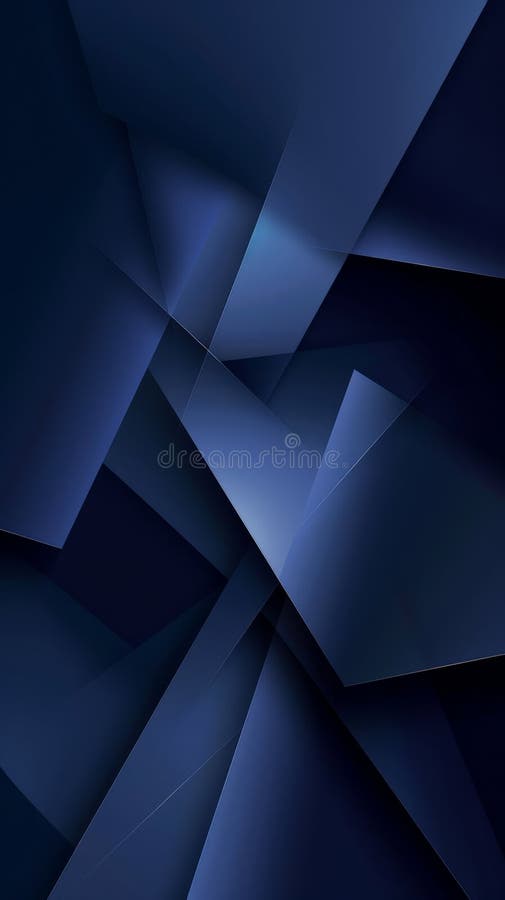 Abstract Dark Blue Geometric Background with Sharp Angles and Gradients ...