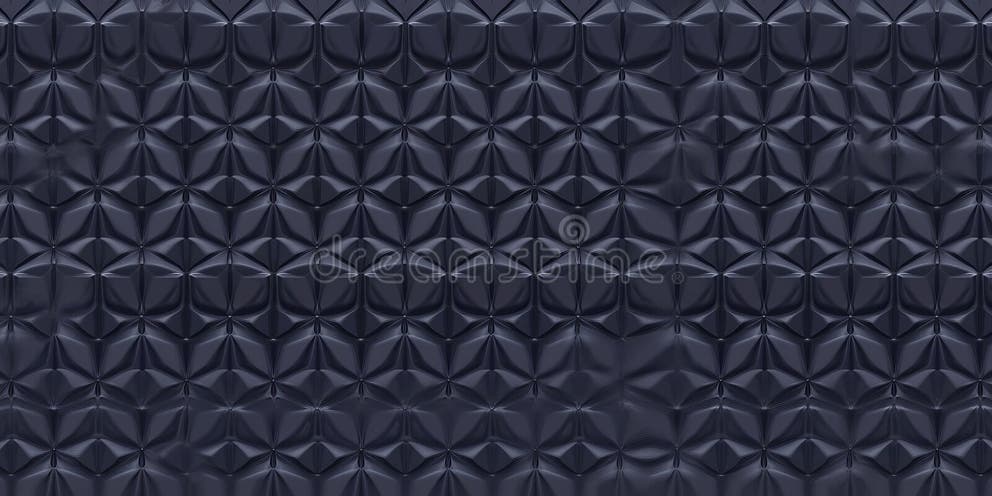 Abstract Dark Blue Geometric 3D Pattern Seamless Texture Background ...