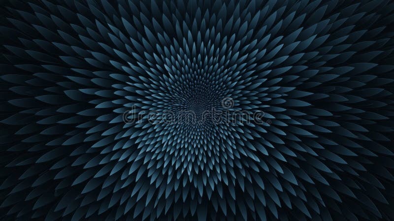 Abstract Dark Blue Geometric Radiating Pattern Stock Illustration ...