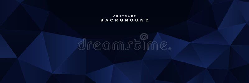 Abstract Dark Blue Geometric Shapes Background. Modern Simple Triangle ...