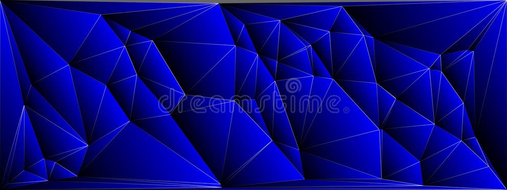 Abstract Dark Blue Geometric Triangle Background. Vector Illustration. Stock Vector ...