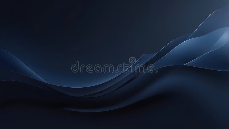 An Abstract Dark Blue Gradient Background with a Gradual Fade Stock ...