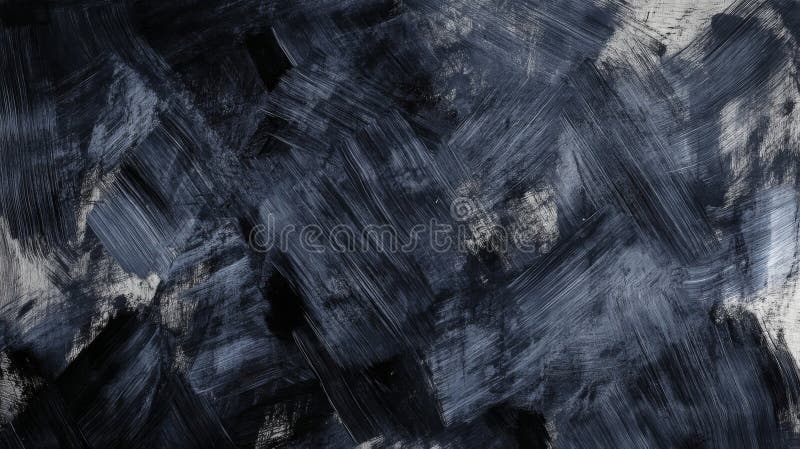 Abstract Dark Blue and Grey Brushstroke Painting Stock Illustration ...