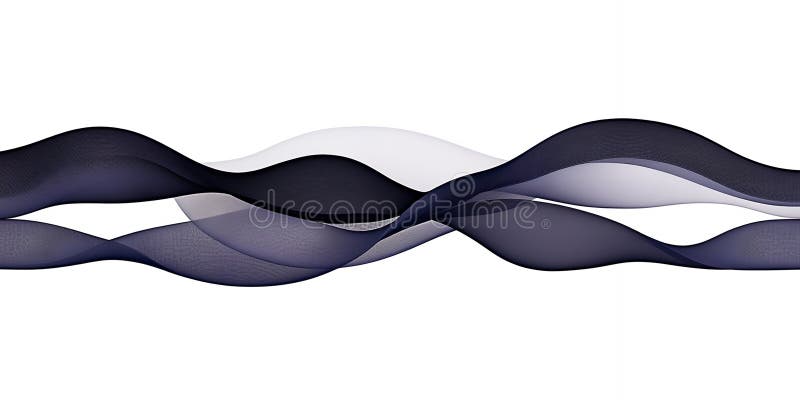 Abstract Dark Blue and Grey Wave Forms Elegant Swirling Design Modern ...